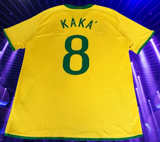 BRAZIL 2008-2009 HOME KAKA 8 JERSEY NIKE SHIRT L # 258950-493 – vintage ...